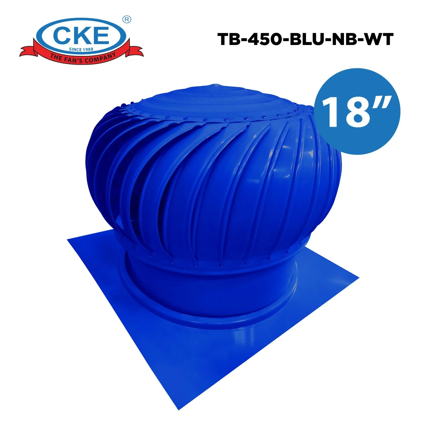 TB-450-BLU-NB-WT | Turbin Ventilator | KIPAS CKE