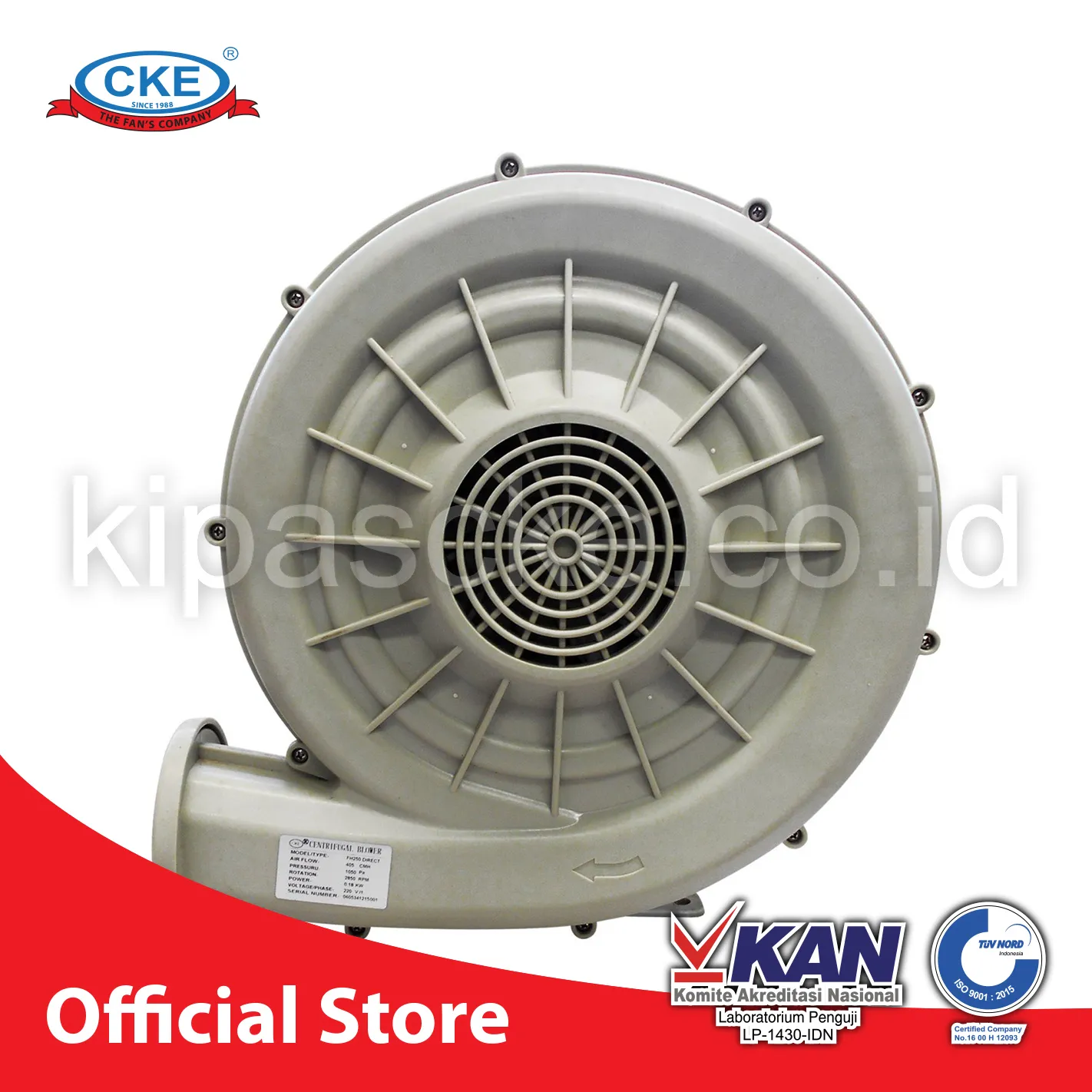 CB-FH250-PLASTIC-NO | Centrifugal Fan | KIPAS CKE