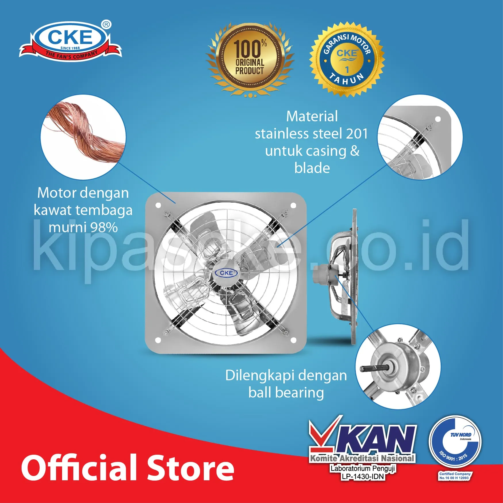 EF-SS-12/1-NX | Exhaust Fan | KIPAS CKE