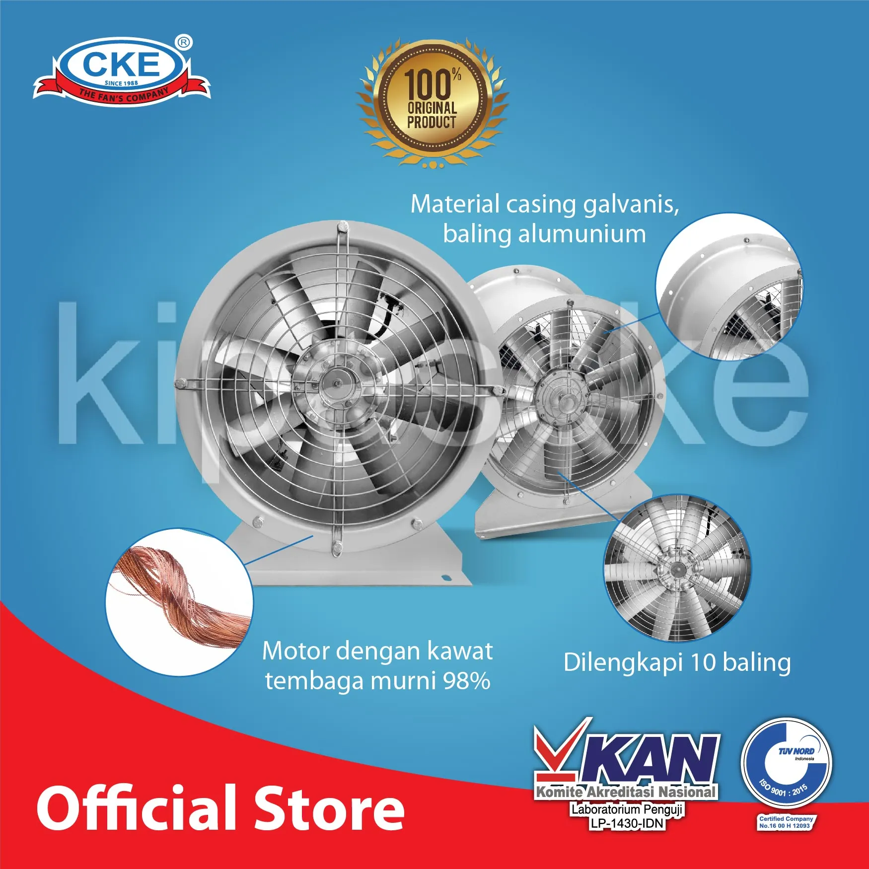 AFD-630GLV/10/4/4-HJ | Axial Fan Direct | KIPAS CKE