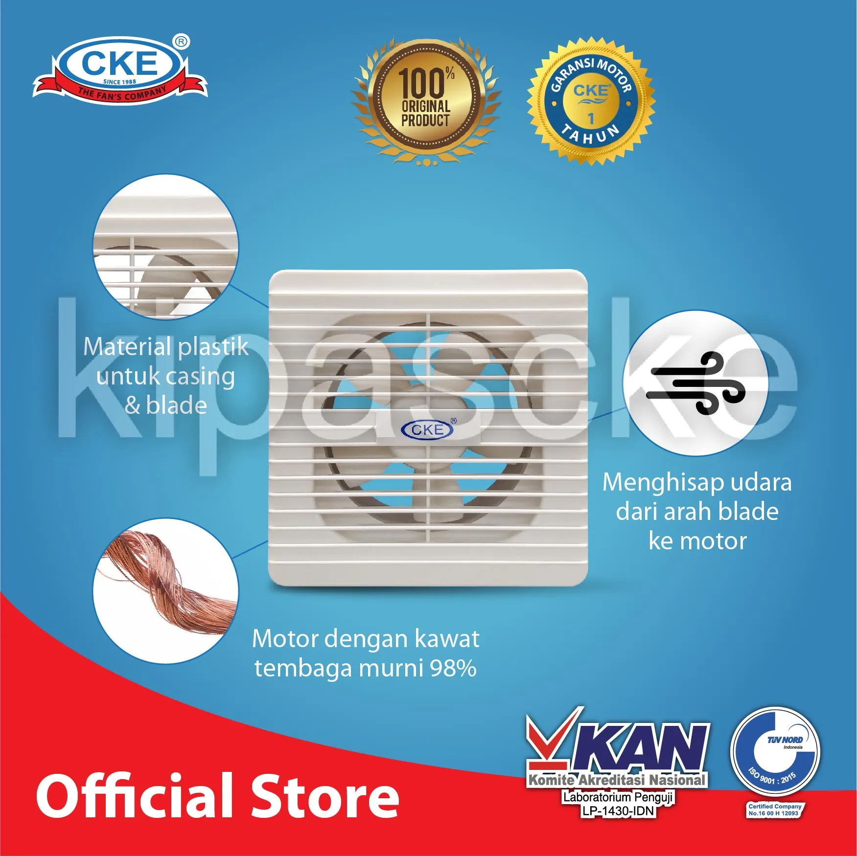 EFT-006-ST | Exhaust Toilet | KIPAS CKE