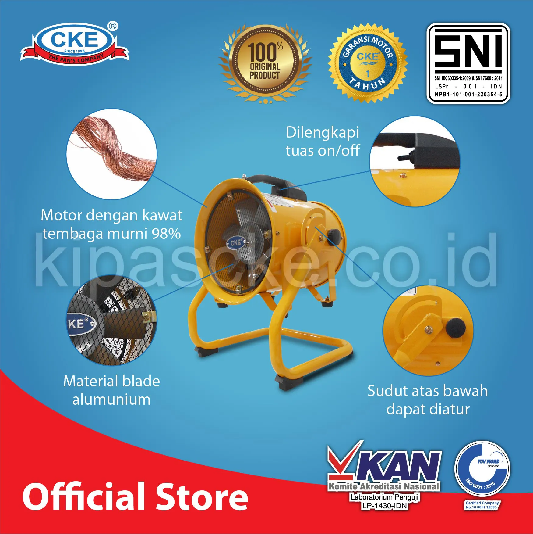 PV-S12/52-50HZ-YL | Portable Ventilator | KIPAS CKE