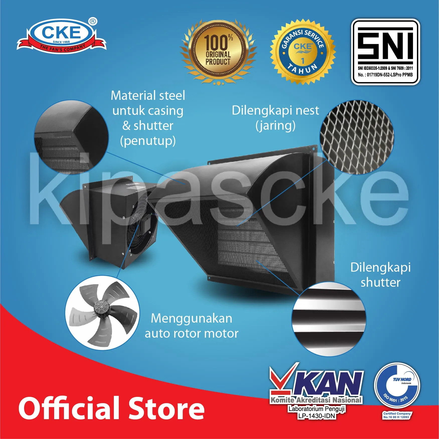 CEF-WEX600-4-XY | Exhaust Fan | KIPAS CKE