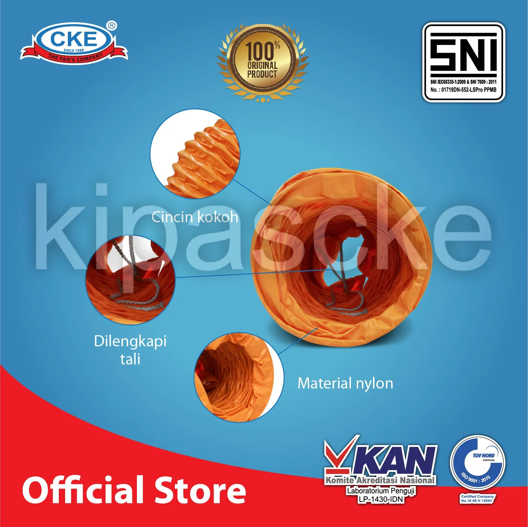 FD-N-12/10M-GM | Flexible Duct | KIPAS CKE