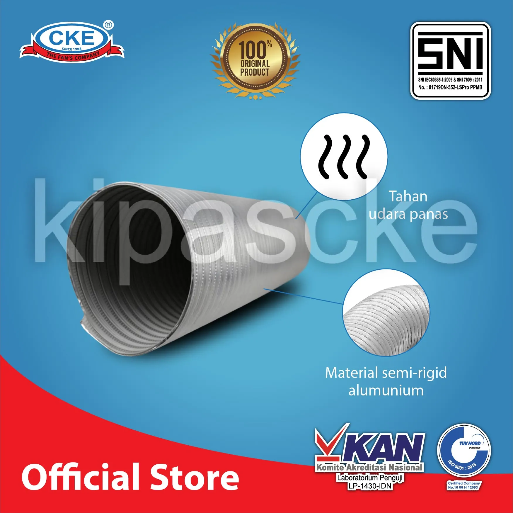 FD-AL-3/3/7C-GM | Flexible Duct | KIPAS CKE