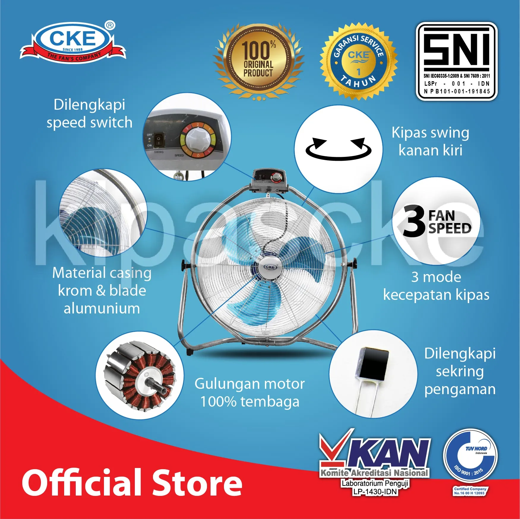 RPF-20AO-JP | Powerfull Fan | KIPAS CKE