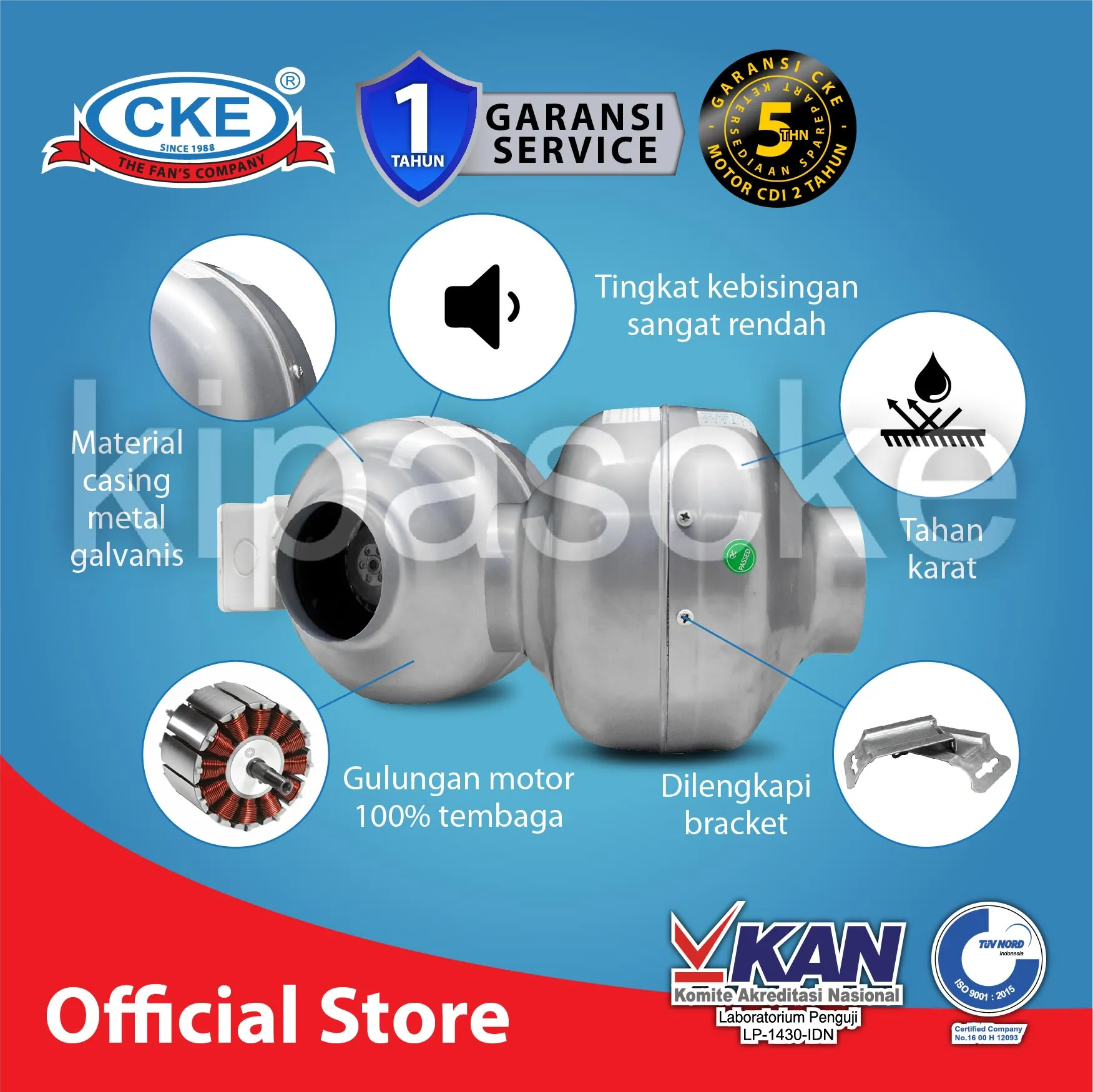 CI-CDI80-NB | Inline Duct | KIPAS CKE