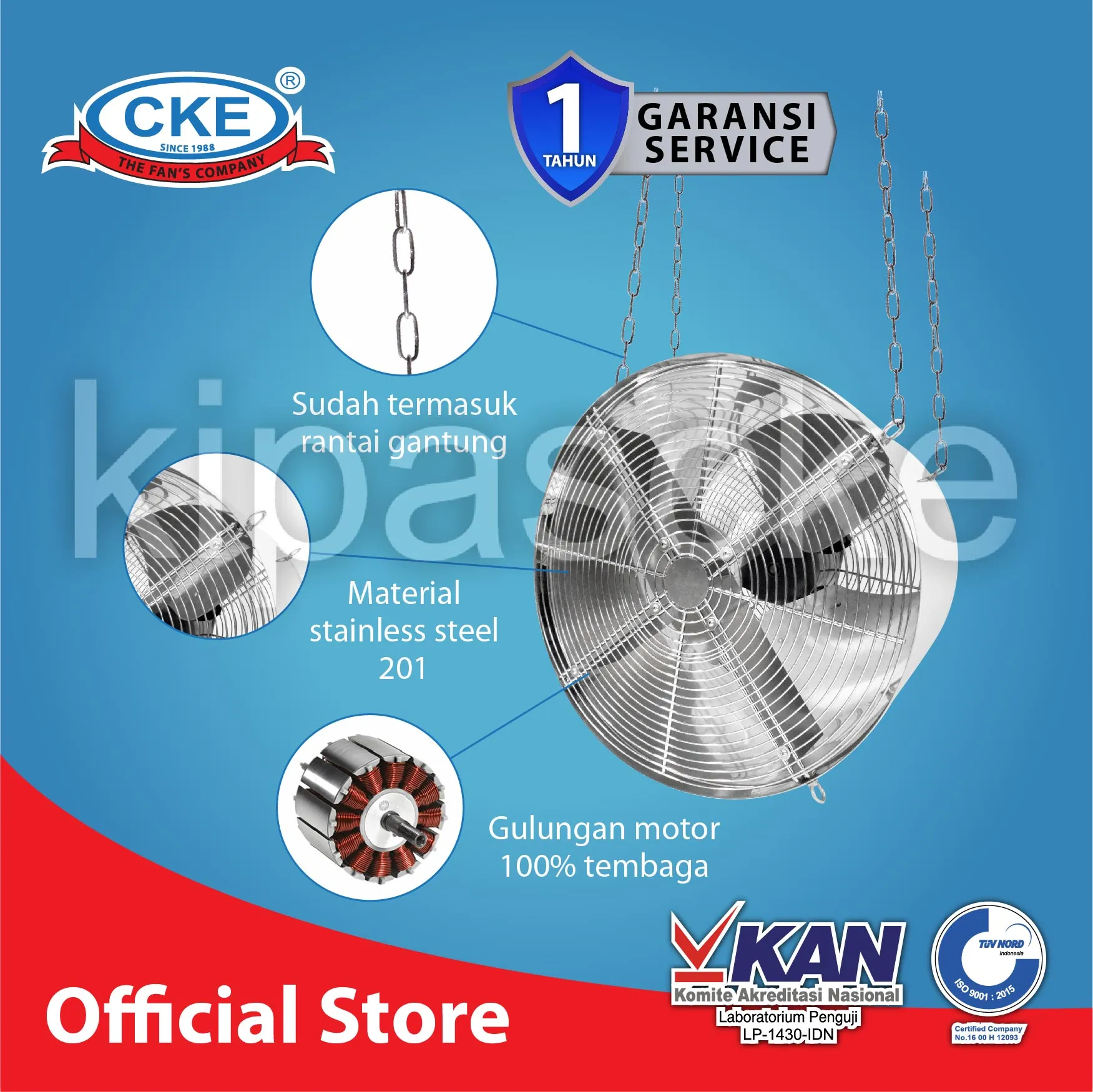 ADB-GZ-BR450-SS-NO | Axial Fan | KIPAS CKE