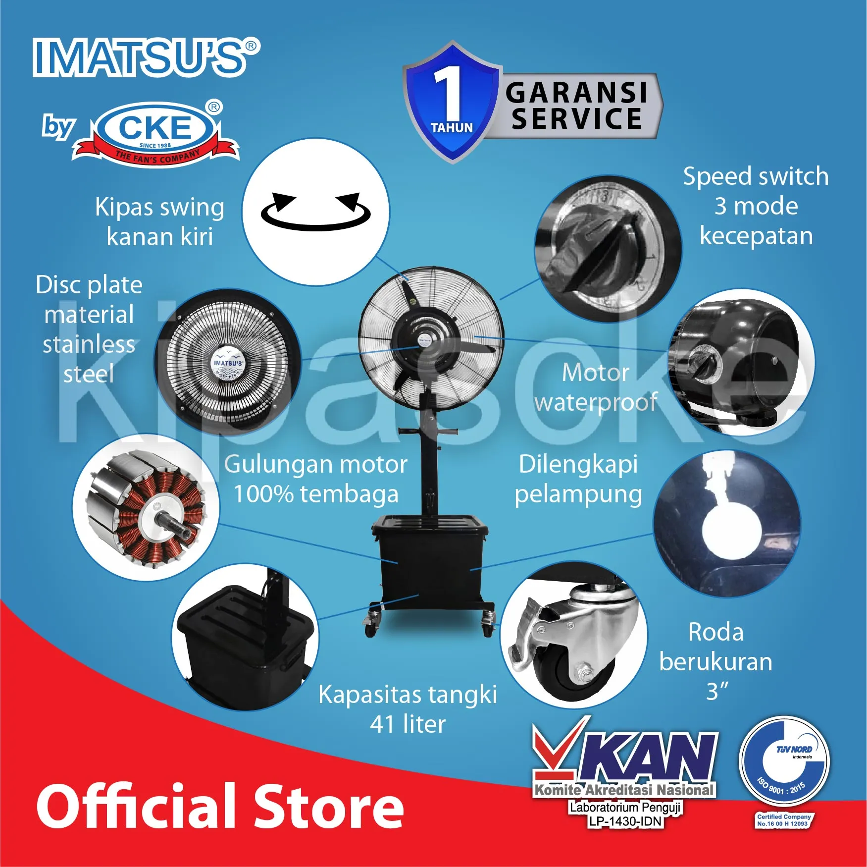 SP-F-30MC03-HW | Spray Fan | KIPAS CKE