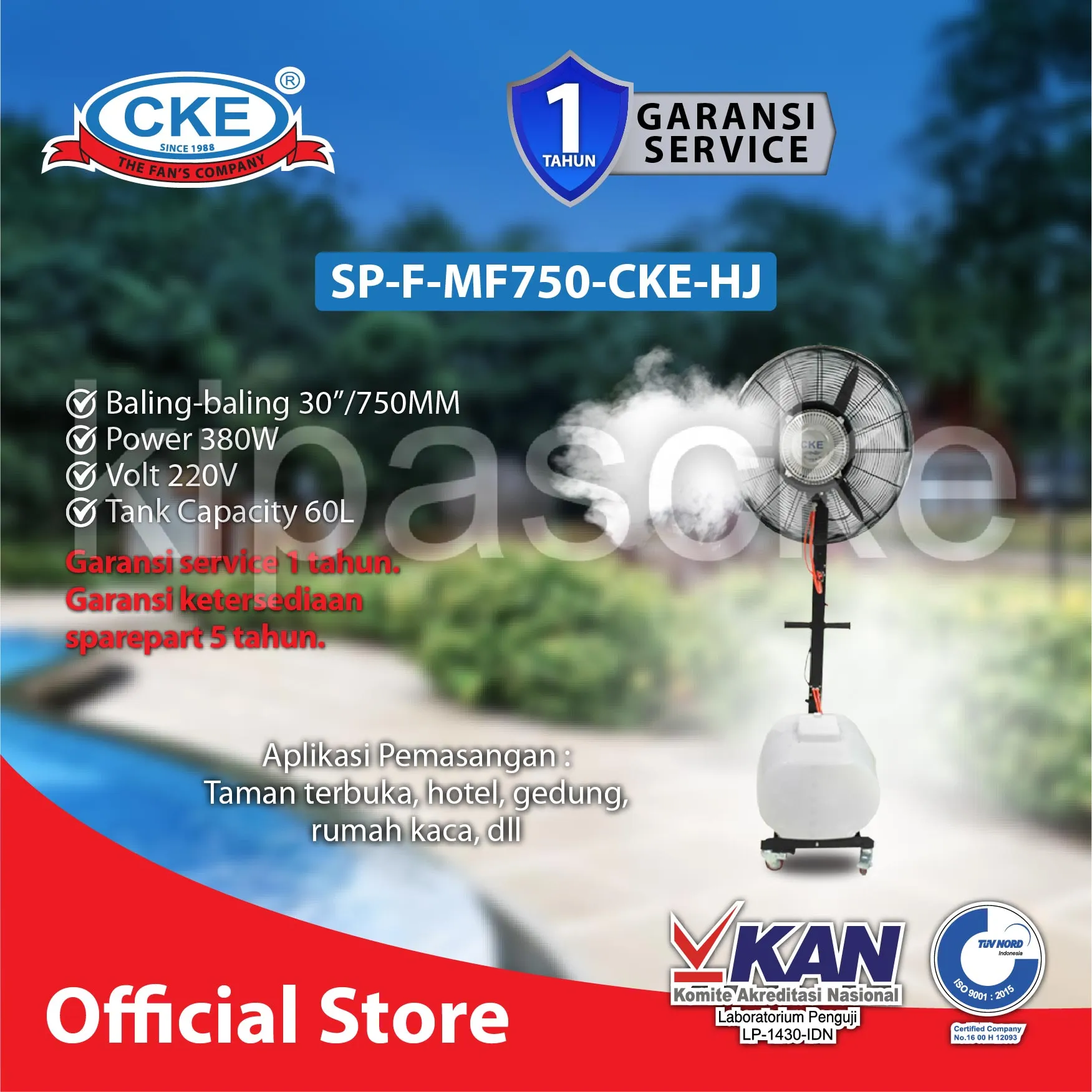 SP-F-MF750-CKE-HJ | Spray Fan | KIPAS CKE