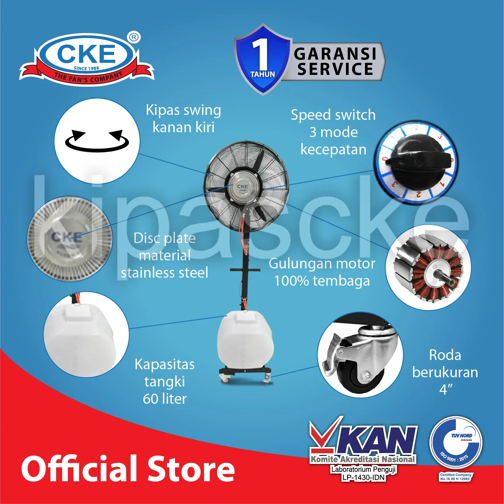 SP-F-MF750-CKE-HJ | Spray Fan | KIPAS CKE