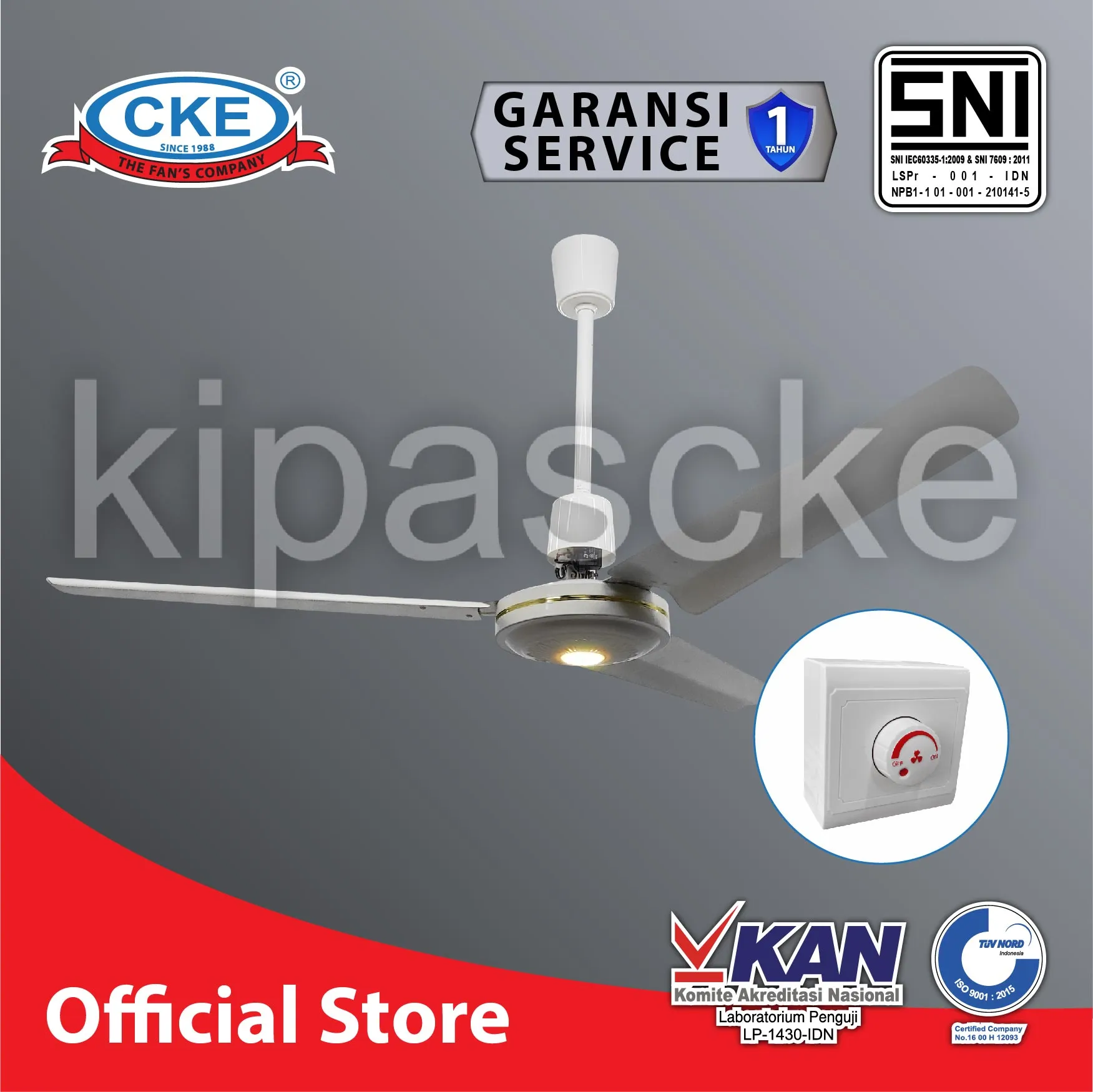 CLF-150A-YL | Ceiling Fan | KIPAS CKE
