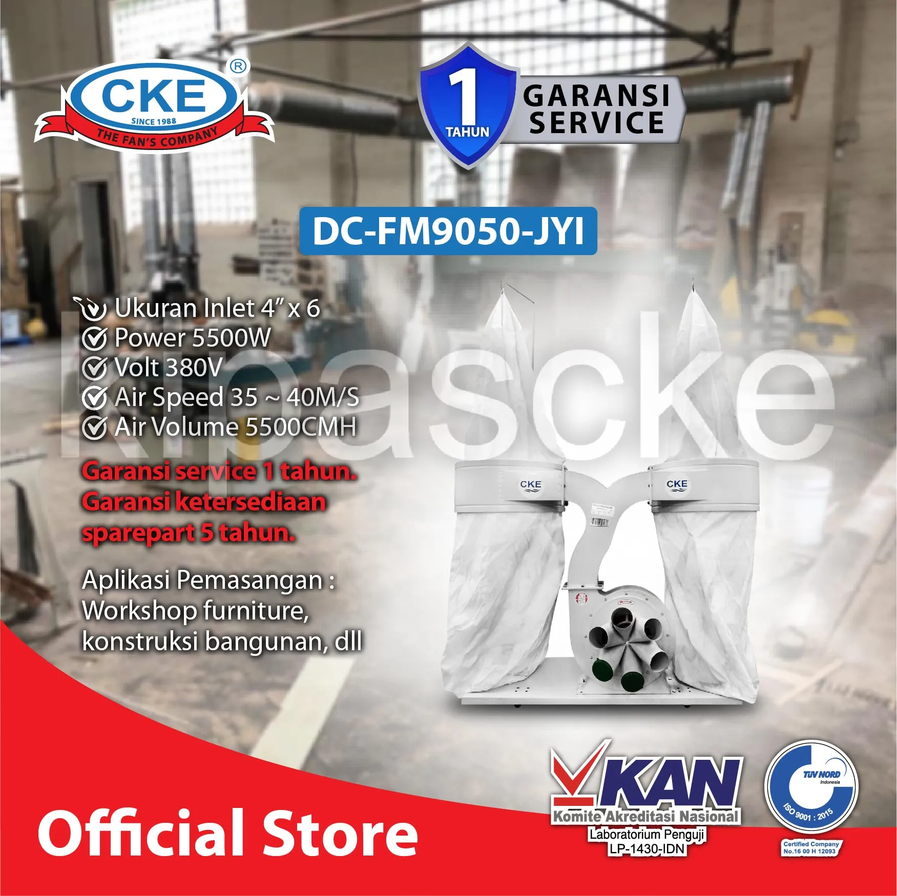DC-FM9050-JYI | Dust Collector | KIPAS CKE