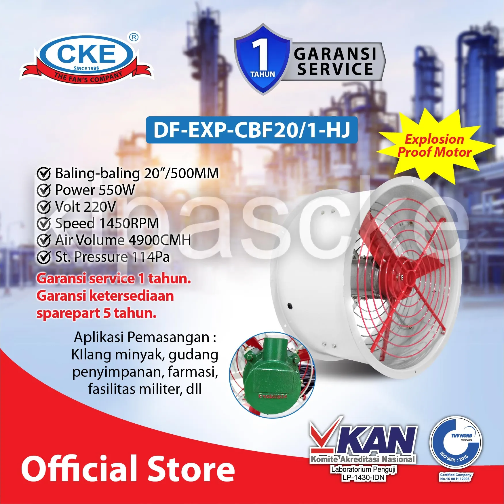 DF-EXP-CBF20/1-HJ | Drum Fan | KIPAS CKE