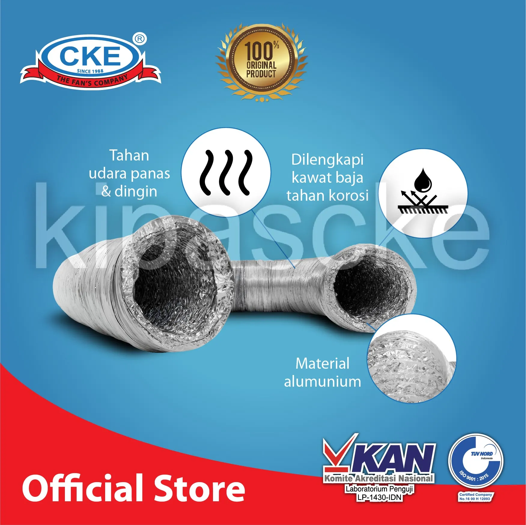 FD-AL-SL-5/10M-GM | Flexible Duct | KIPAS CKE
