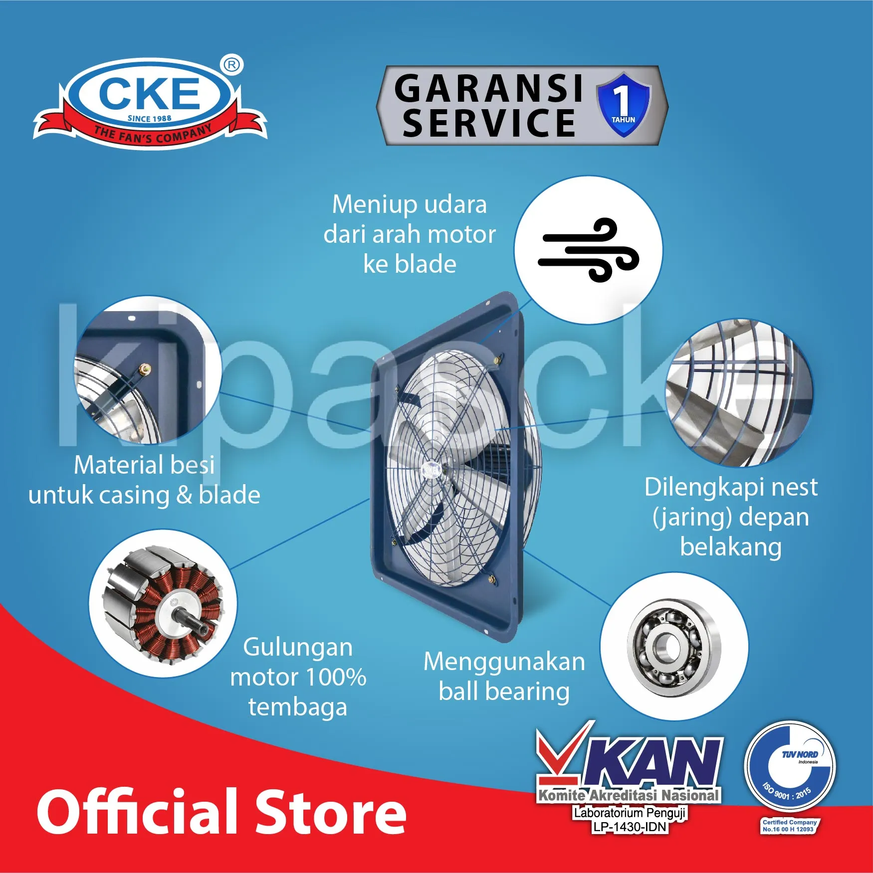 EFC-24/3-YL | Exhaust Fan | KIPAS CKE