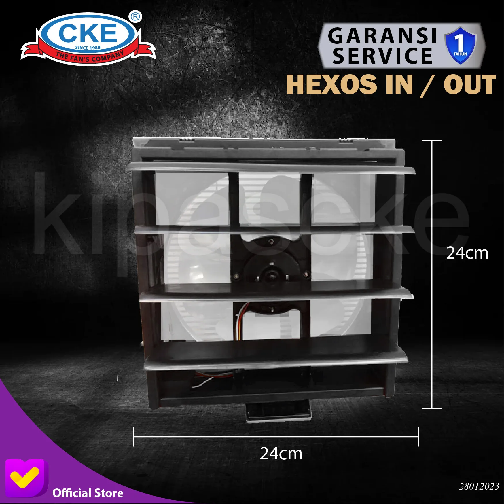 EFIO-DN-KLT-20B-2-NB | Exhaust Fan In-Out | KIPAS CKE