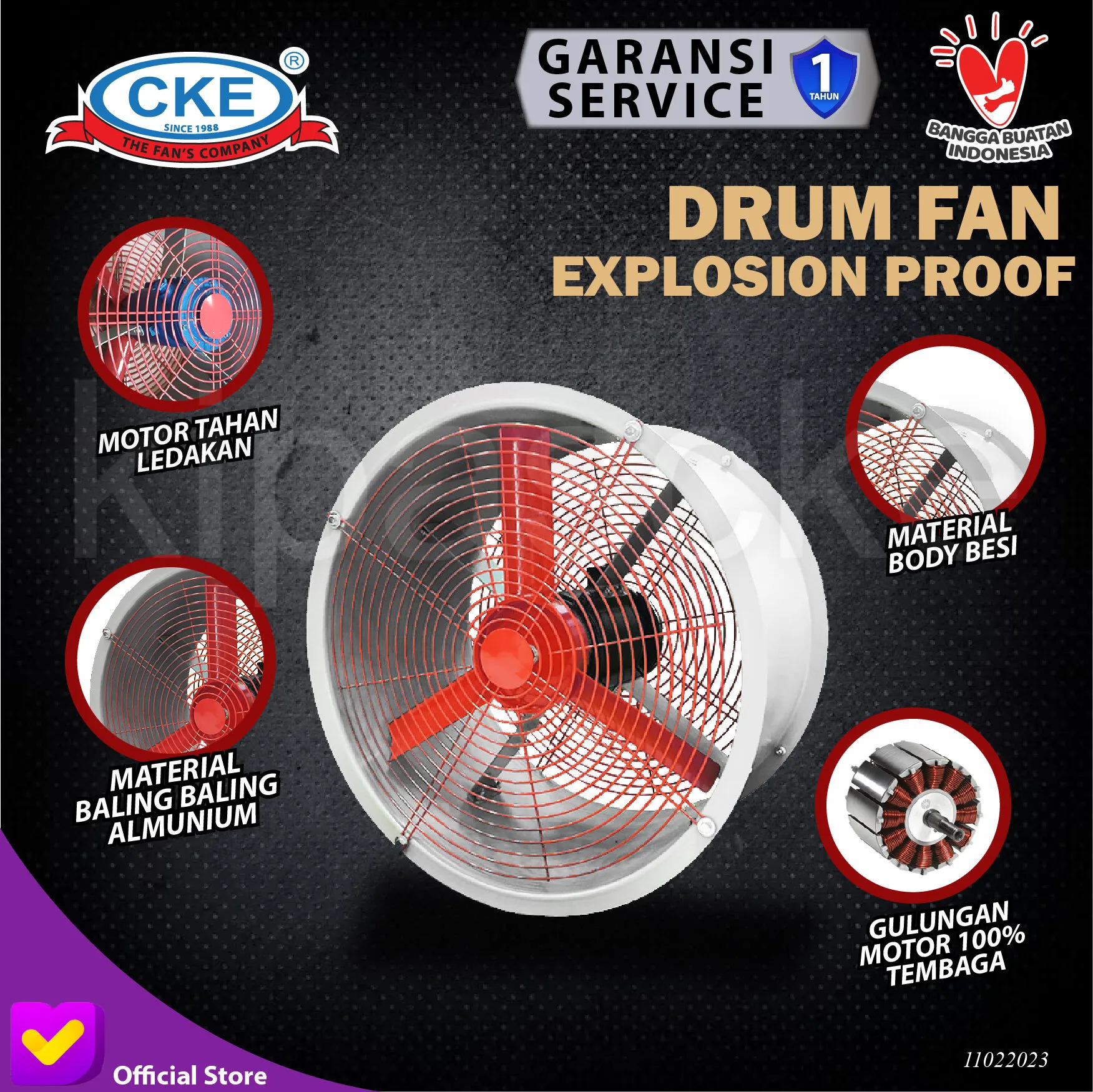 DF-EXP-CBF24/1-NB | Drum Fan | KIPAS CKE