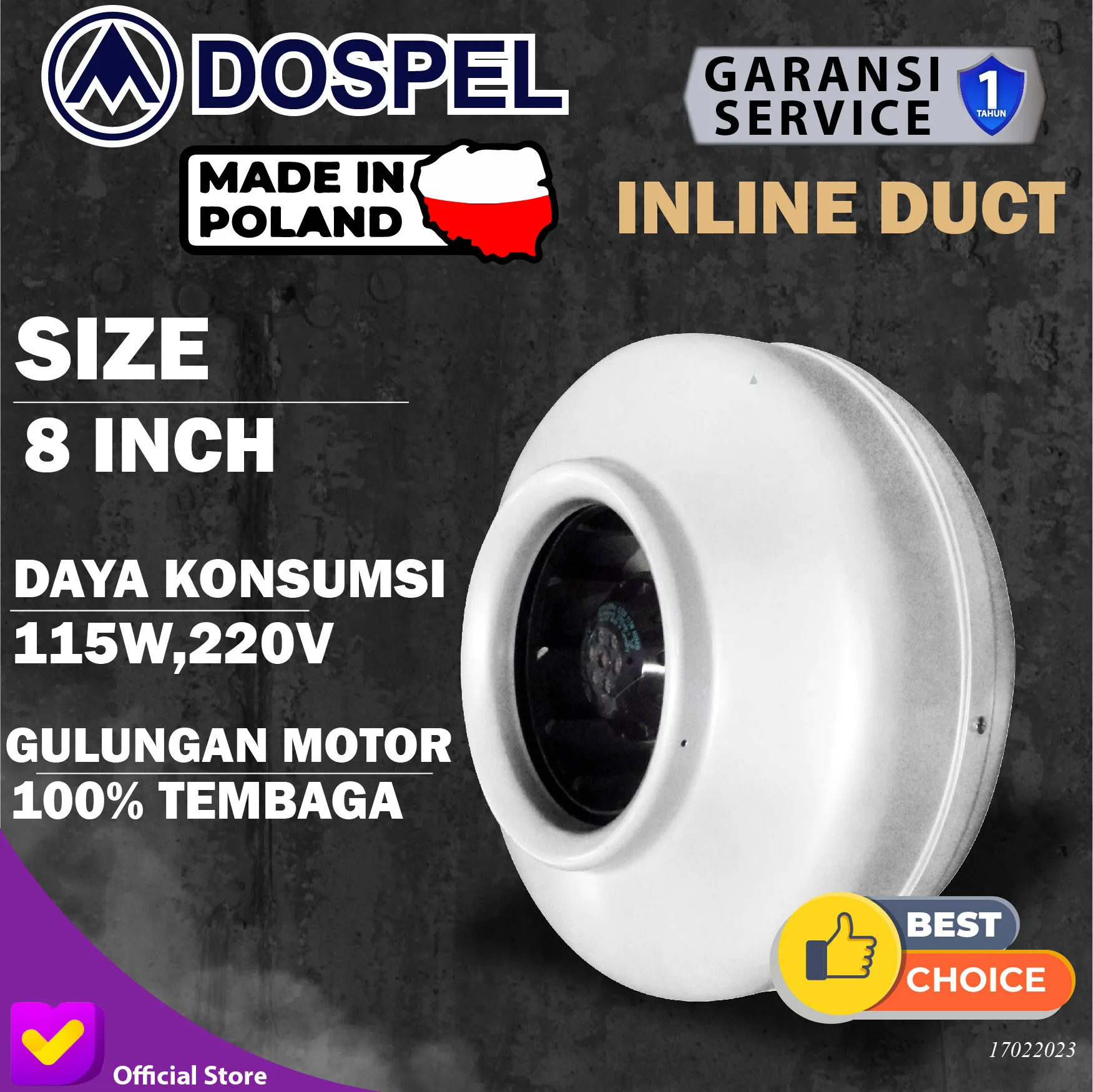 CI-WK200-DP | Inline Duct | KIPAS CKE