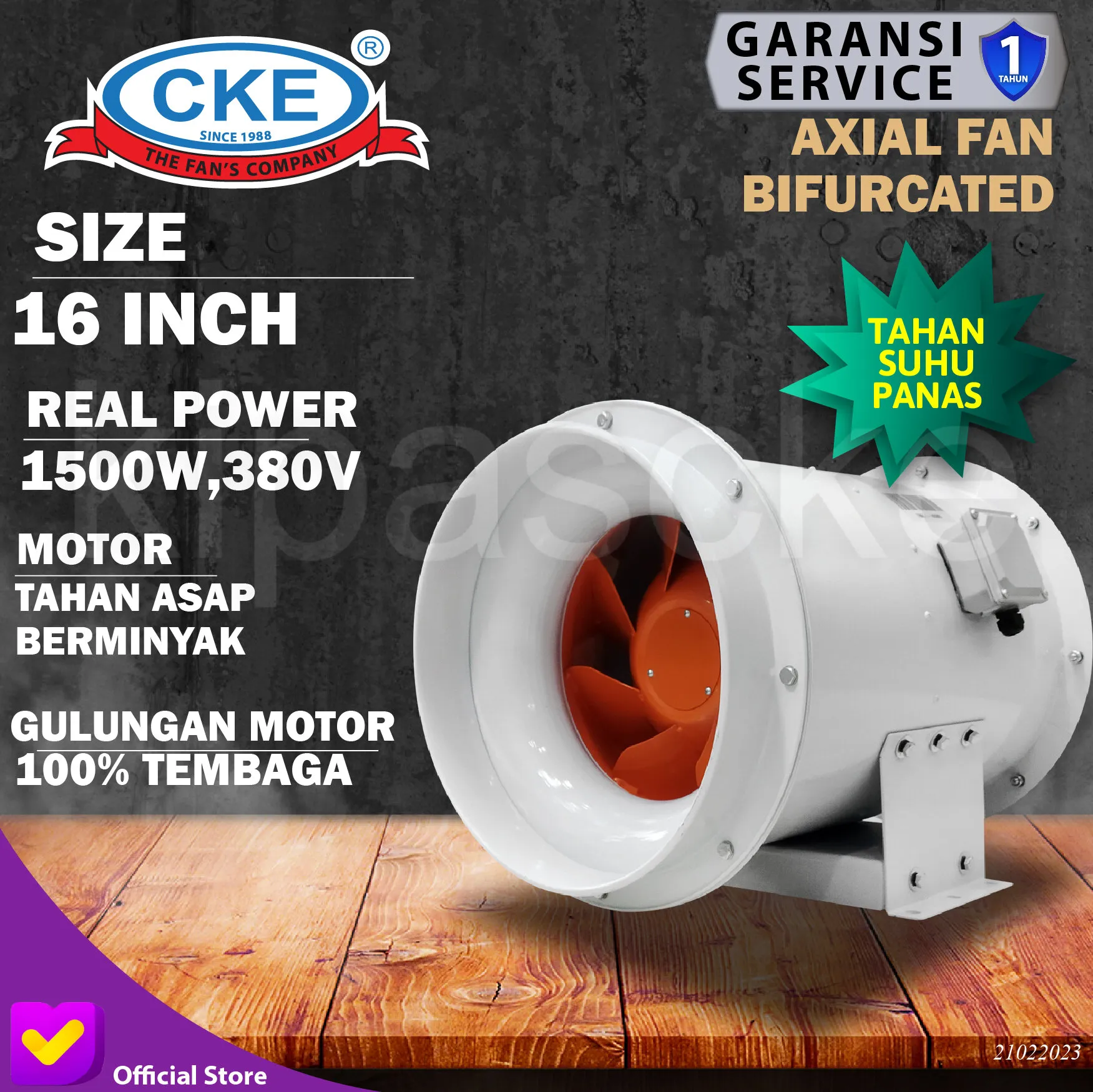 AMB-TMK-I-400MS-NO | Axial Fan Bifurcated | KIPAS CKE