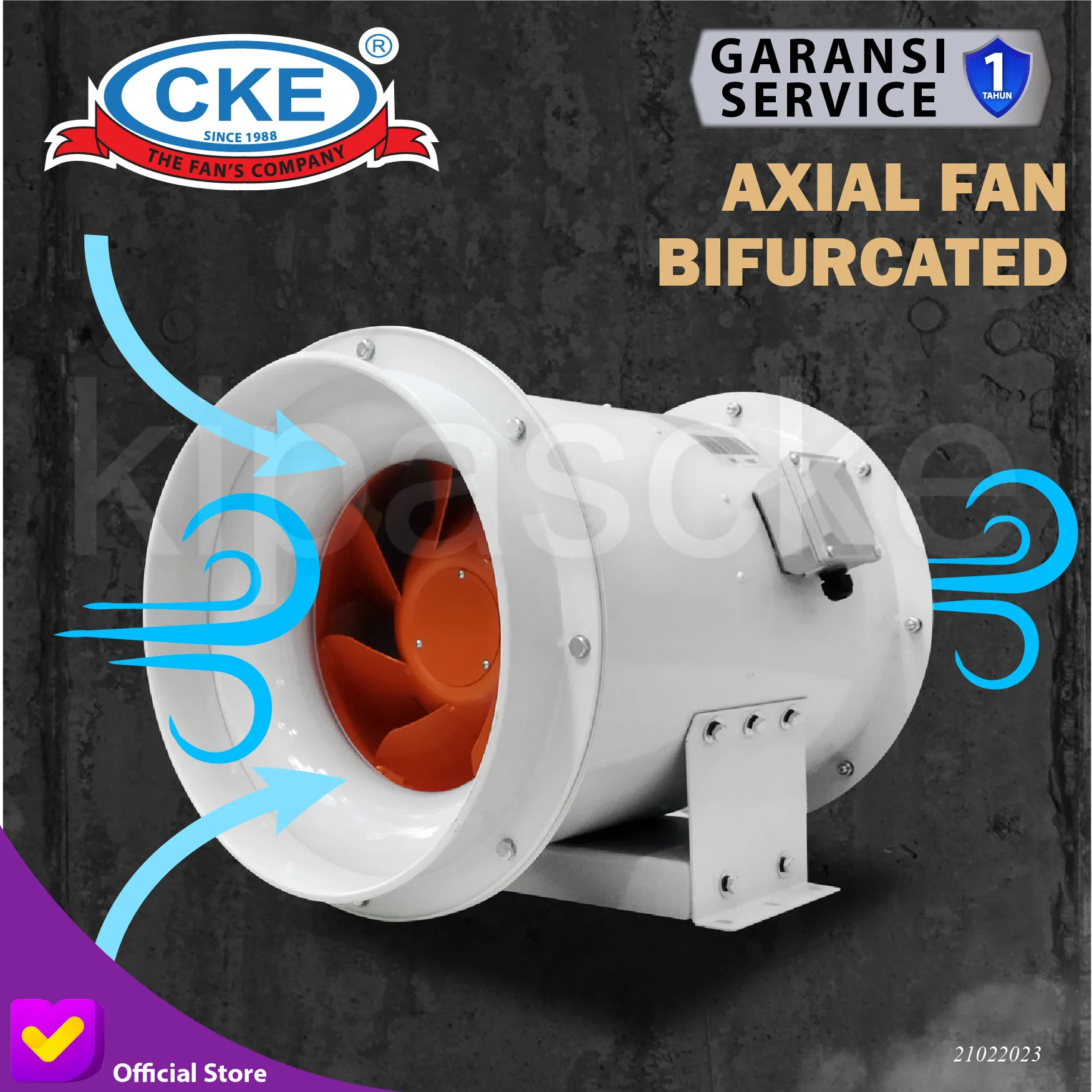 AMB-TMK-I-400MS-NO | Axial Fan Bifurcated | KIPAS CKE