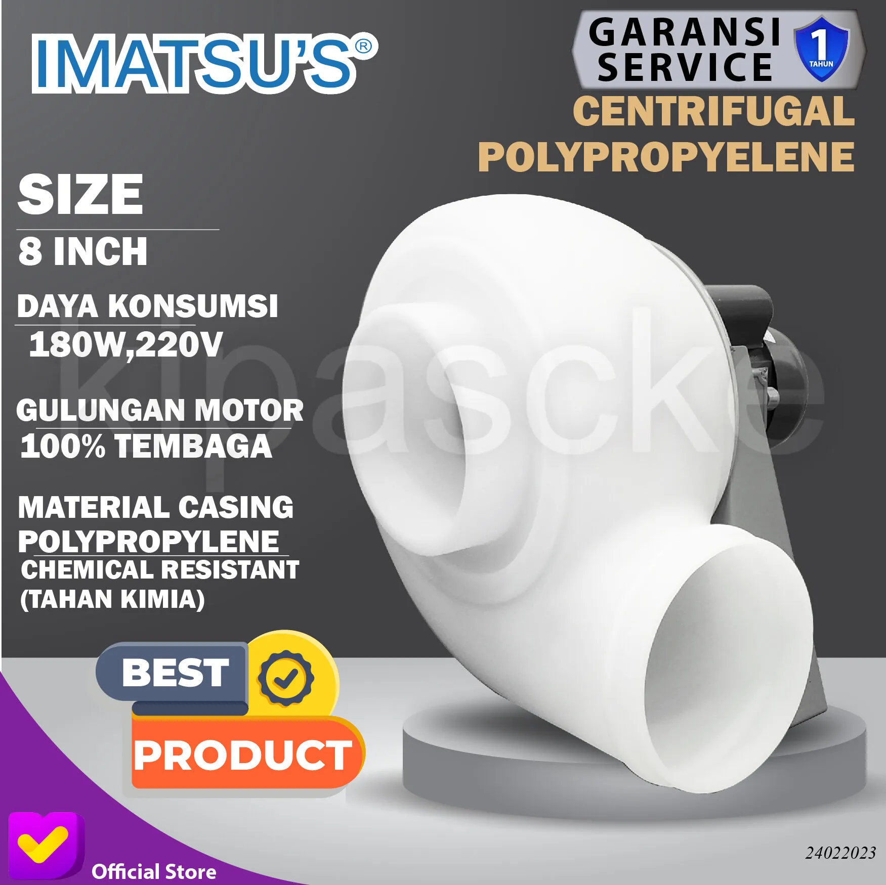 CF-PP/FD200-HJ | Centrifugal Fan | KIPAS CKE