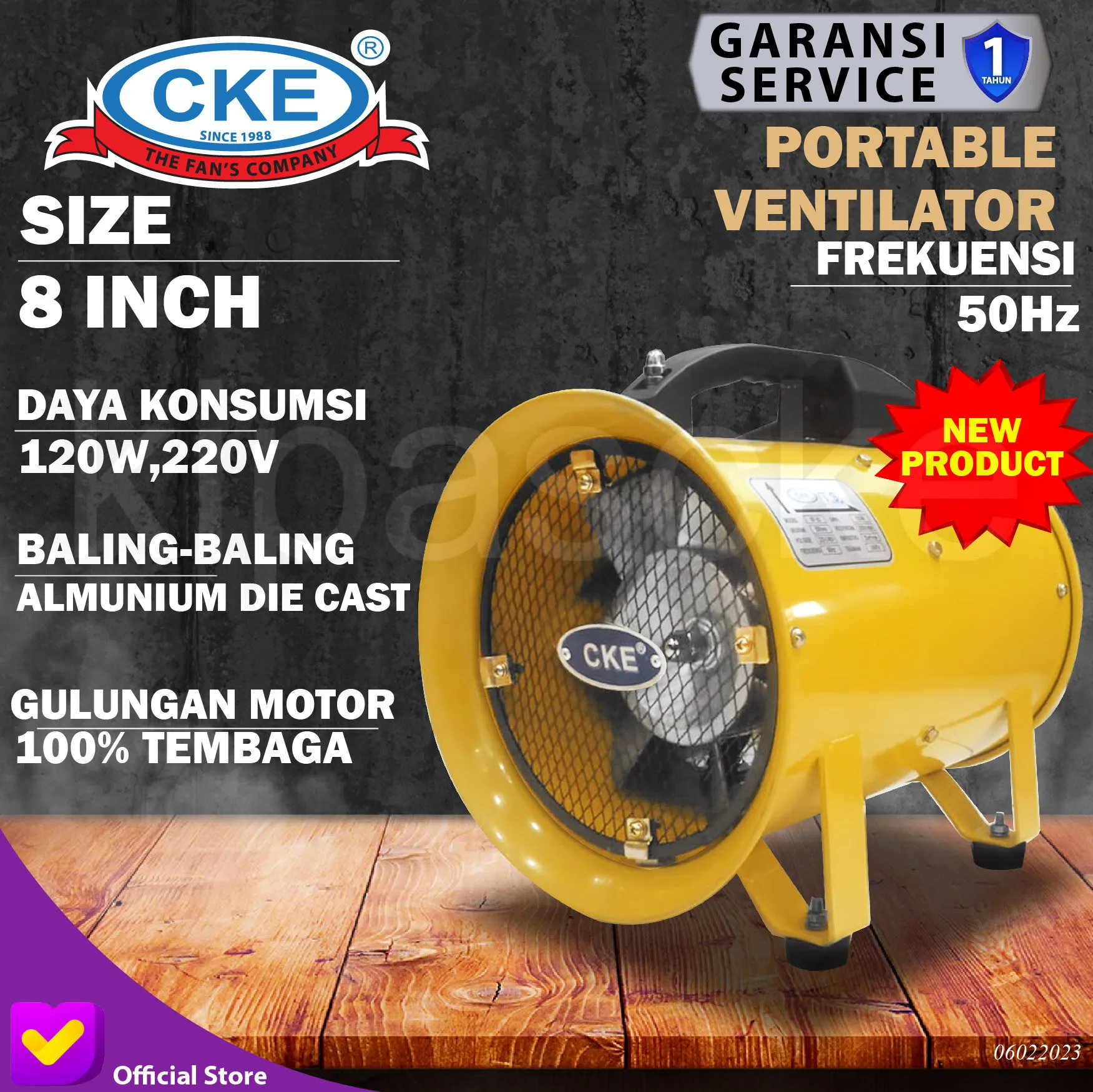 PV-8/1-YL | Portable Ventilator | KIPAS CKE